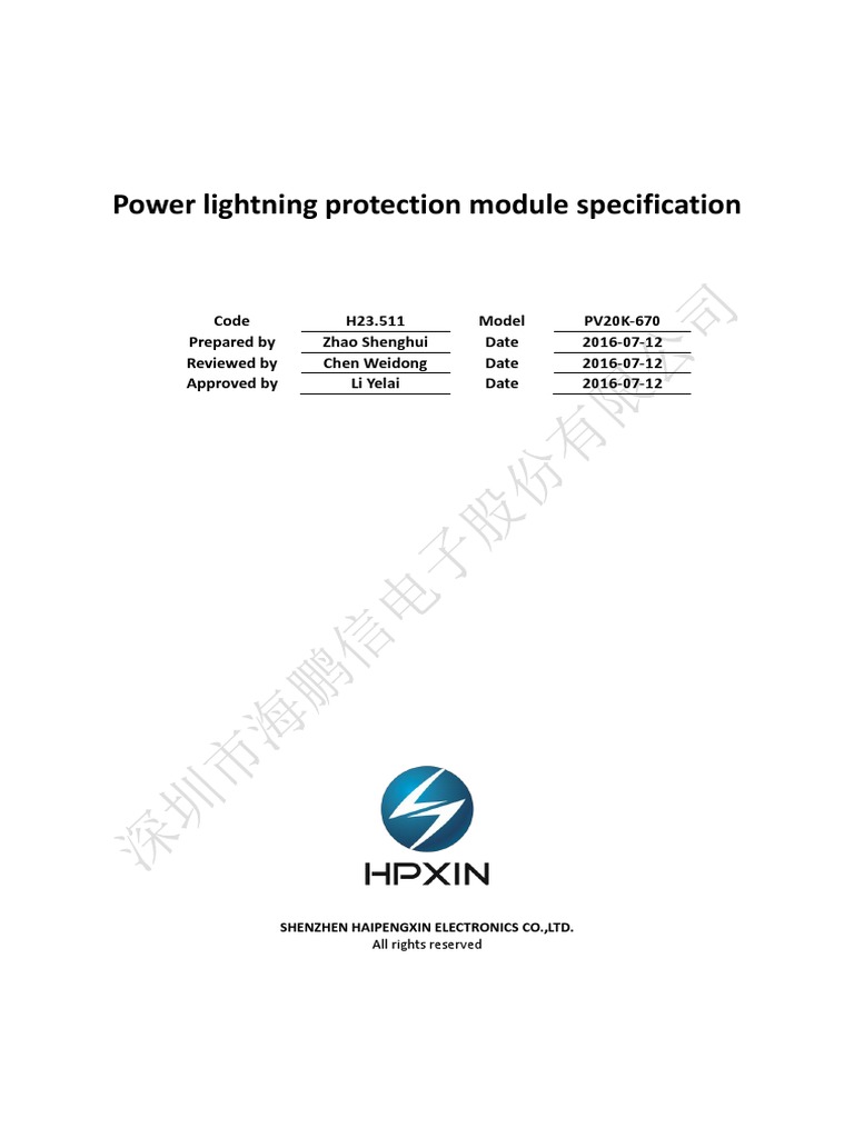 Protect Power Circuits With Lightning Module | PDF | Printed Circuit ...
