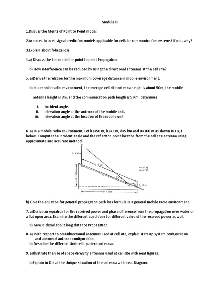 CMC QB Module 3 4 5 | PDF | Cellular Network | Antenna (Radio) CMC QB Module 3 4 5 | PDF | Cellular Network | Antenna (Radio)