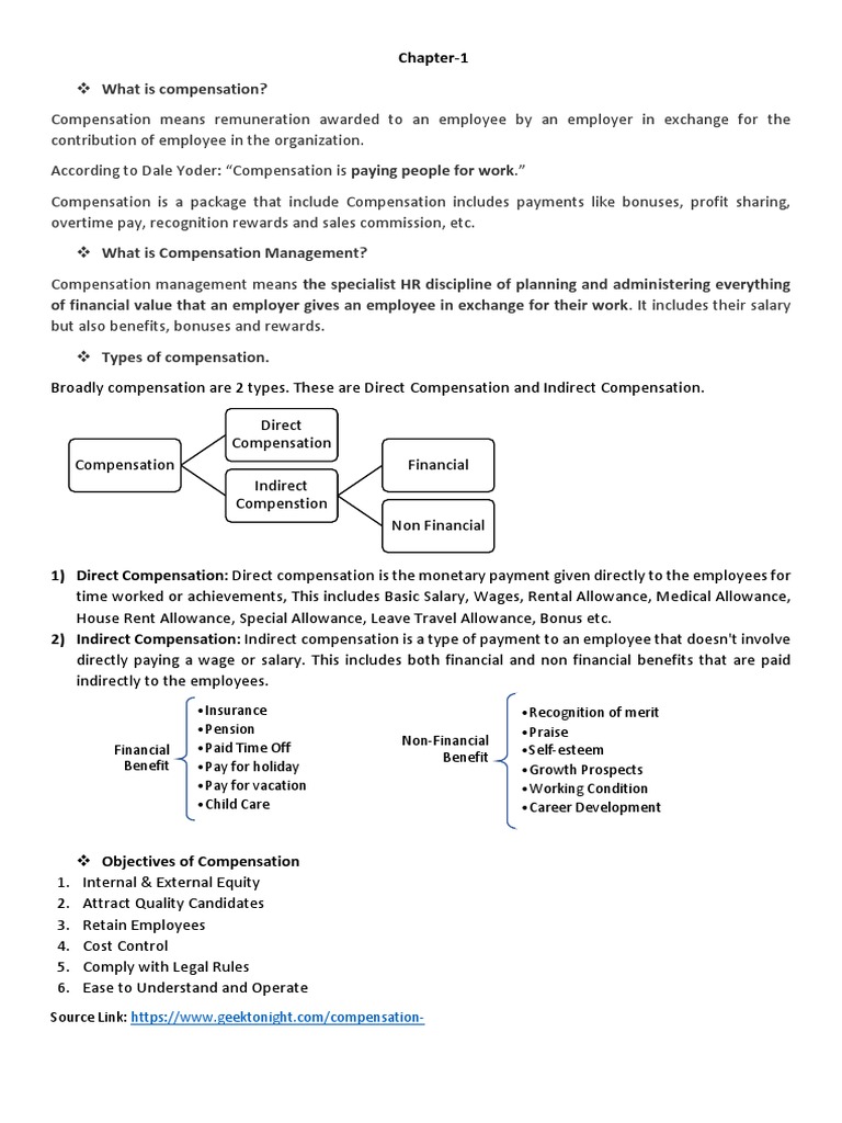 What Is Compensation | PDF | Cost Of Living | Compensation And Benefits