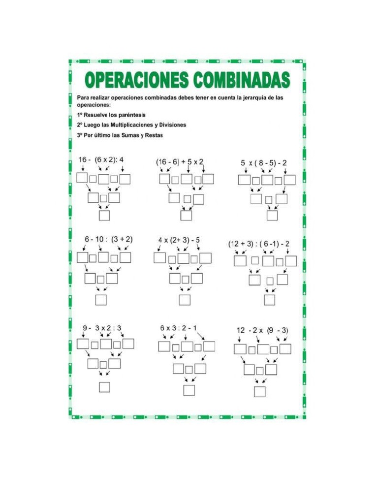 Operaciones Combinadas | PDF