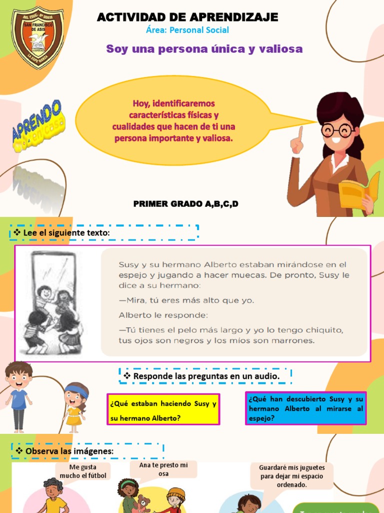 03-08-20 Somos Únicos y Valiosos | PDF | Cognición