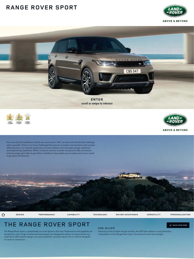 Land Rover - US RangeRoverSport - 2022 | PDF | Smartphone | Turbocharger