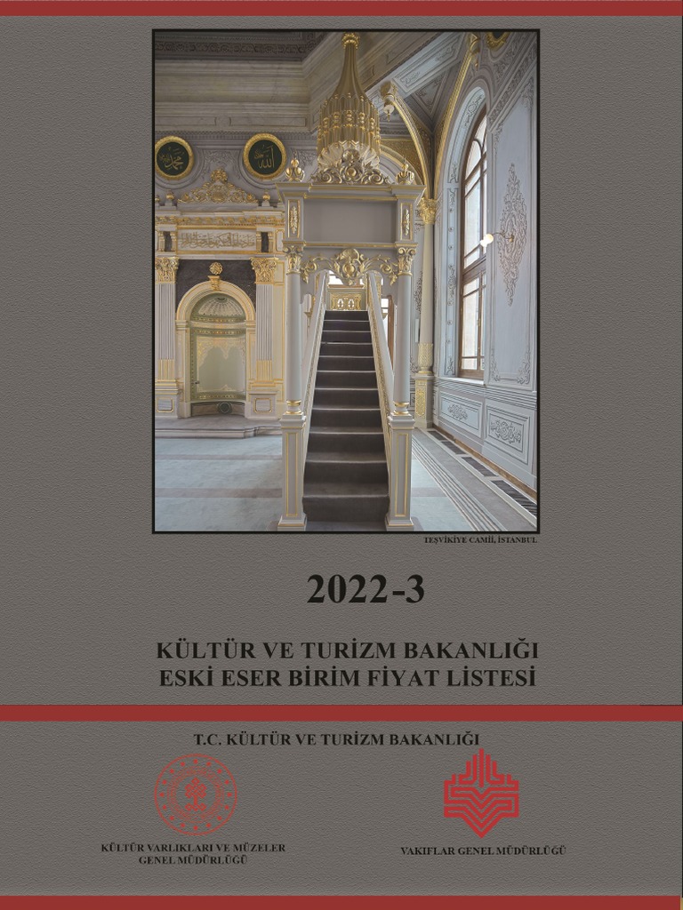 Kultur Ve Turizm Bakanligi 2022 3 Birim Fiyatlari | PDF