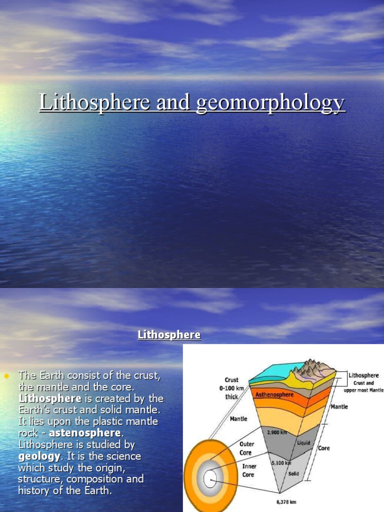 Lithosphere and Geomorphology Overview | PDF | Plate Tectonics | Glacier