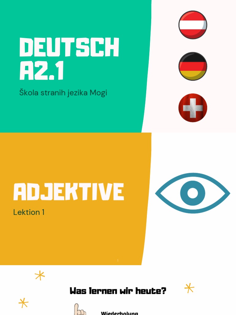 MOGI Deutsch A2.1 | PDF