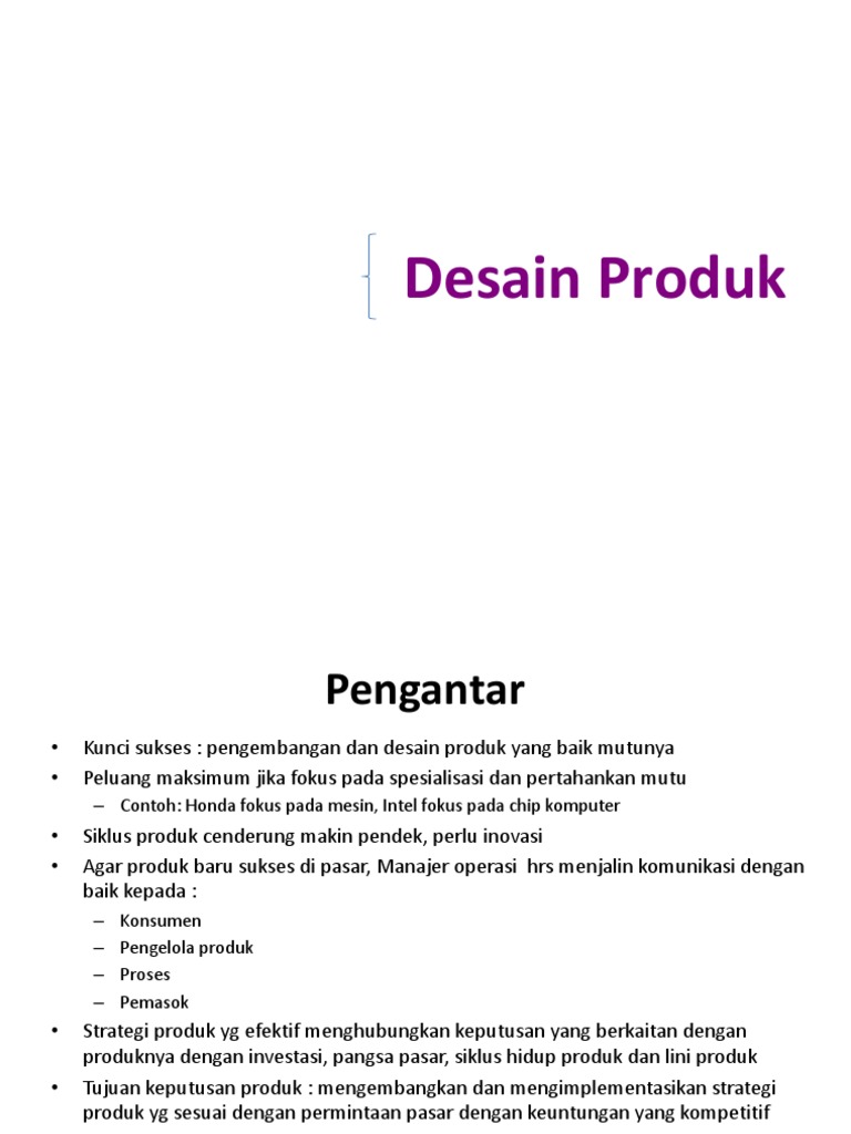 Materi Desain Produk | PDF