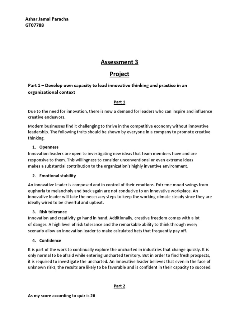 BSBSTR801 Assessment Task 3 | PDF | Risk | Leadership