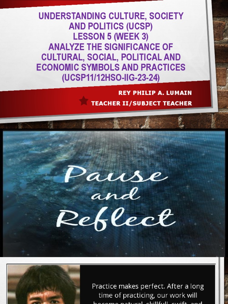 UCSP - LESSON 5 (Week 3) | PDF | Socialization | Id