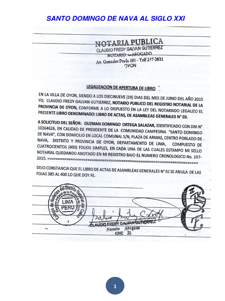Estatuto de Santo Domingo de Nava | PDF