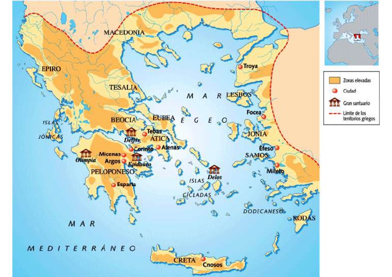 Mapa Grecia Antigua | PDF