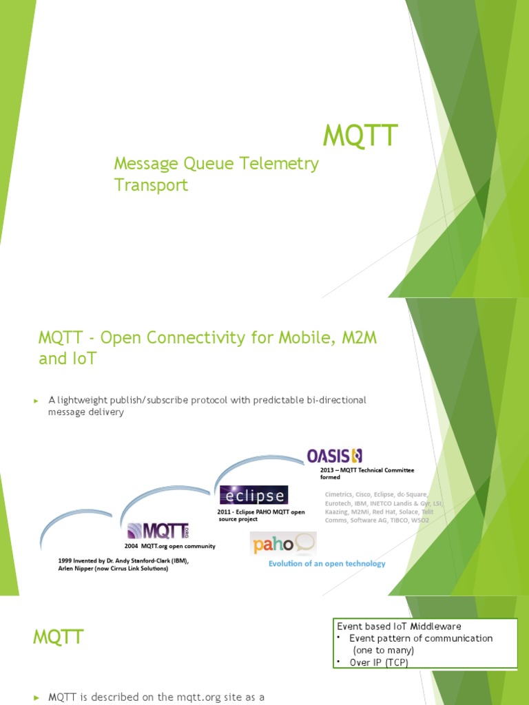 MQTT Protocol Overview for IoT | PDF | Quality Of Service | Internet ...