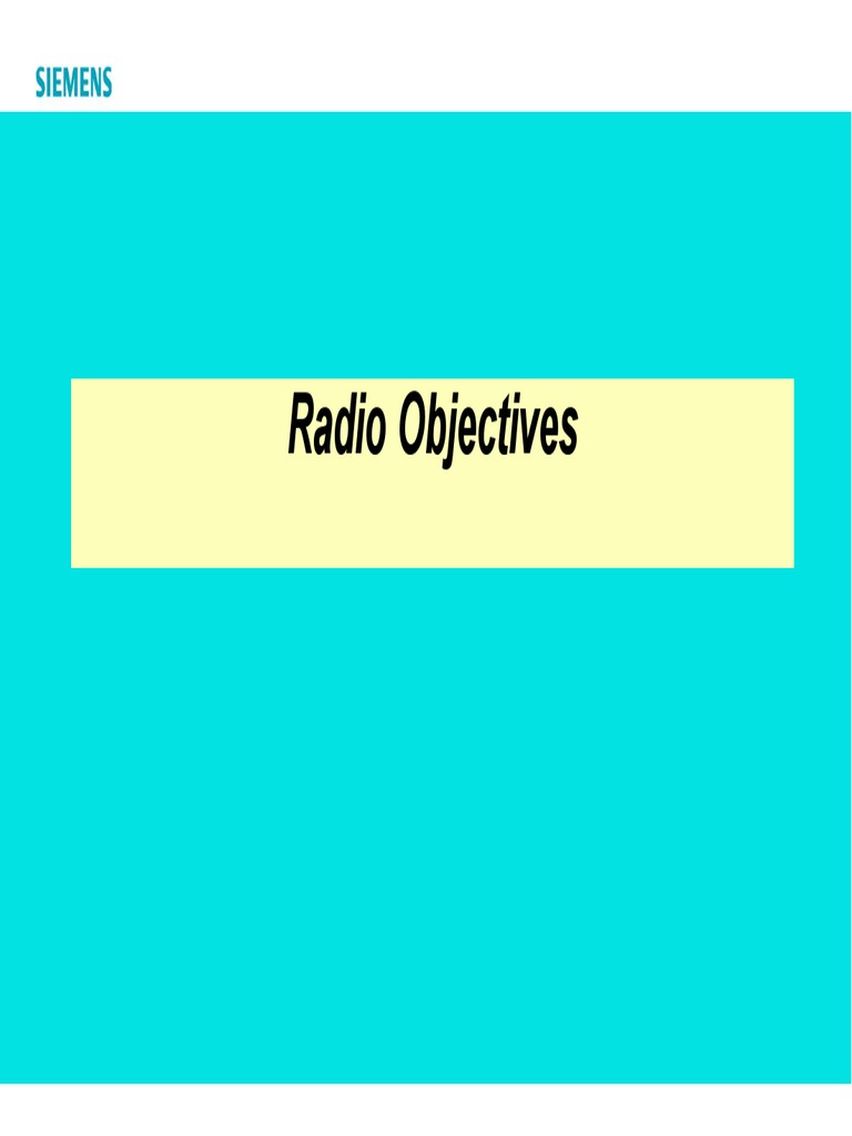 Radio Performance Objectives | PDF | Bit Rate | Telecommunications ...