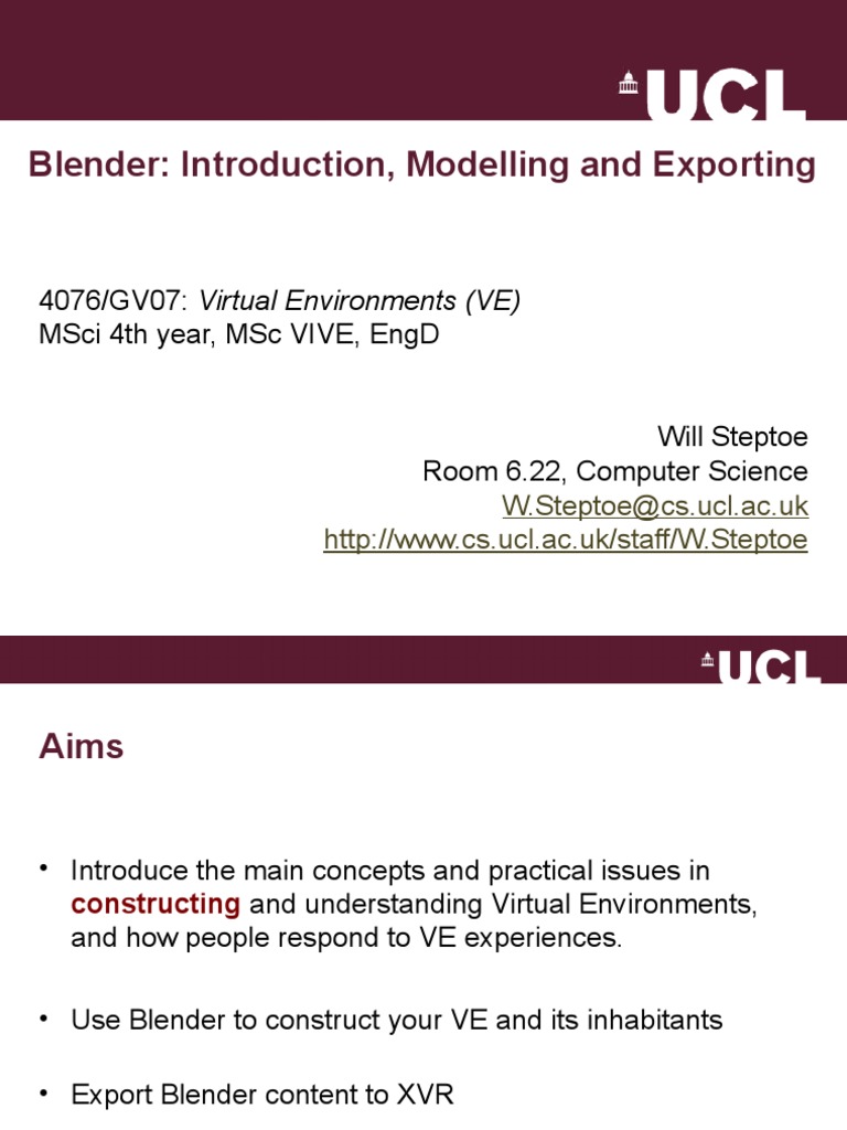 Getting Started with 3D Modelling: An Introduction to the Blender Interface, Basic Modelling ...