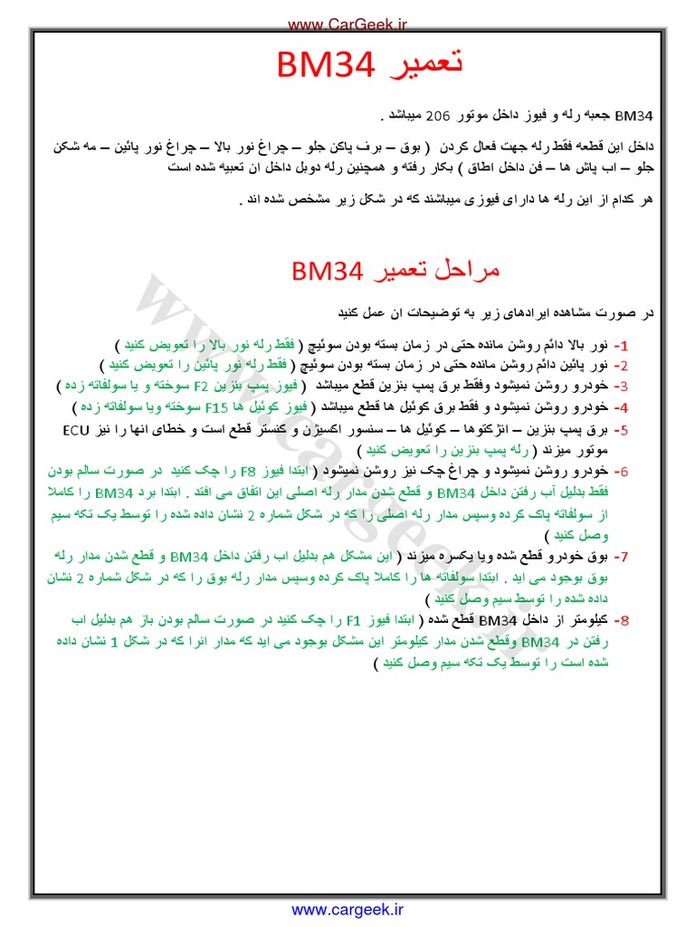 BM34 Repair Manual | PDF