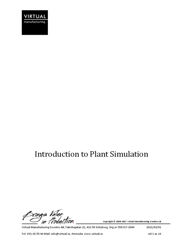 Introduction To Plant Simulationl | PDF | Simulation | Library (Computing)
