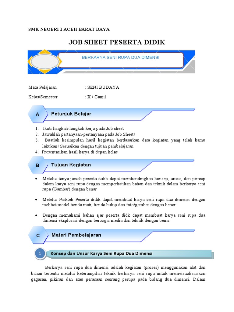 Berkarya Seni Rupa Kelas 10 | PDF | Metode & Bahan Ajar | Seni