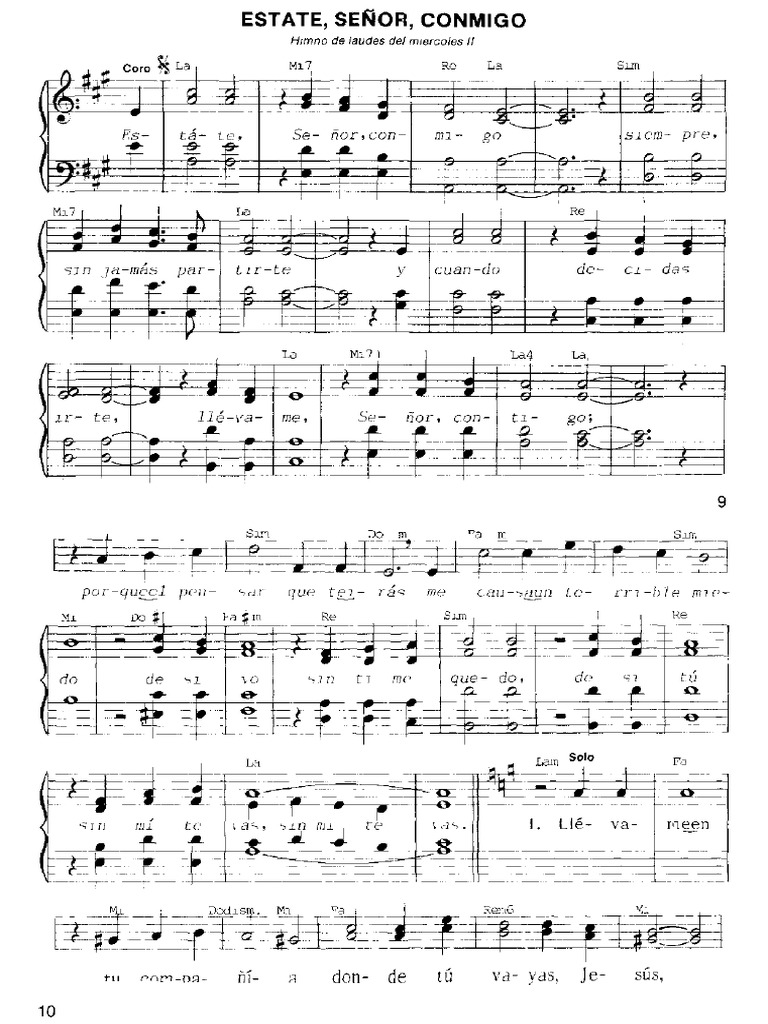 Estate Señor Conmigo - Antonio Alcalde HS | PDF