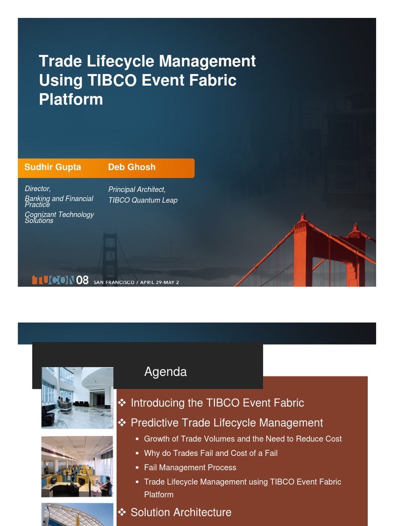 Trade Lifecycle Management With TIBCO Business Events and TIBCO ...