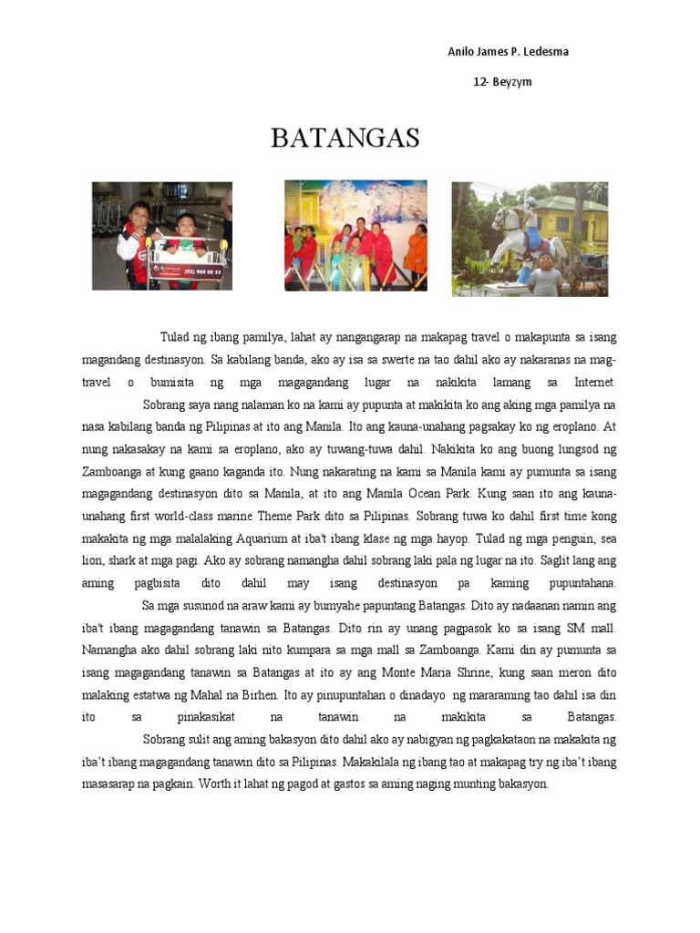Fil Larawang Sanaysay | PDF