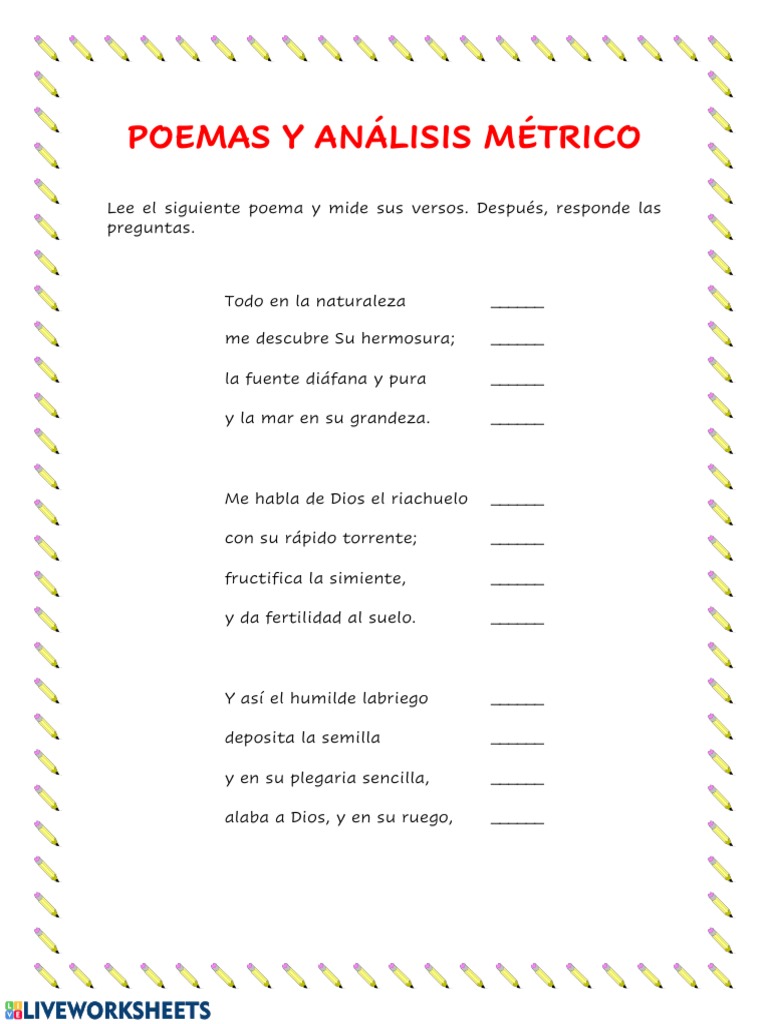 Ejercicios de Mètrica | PDF | Dios