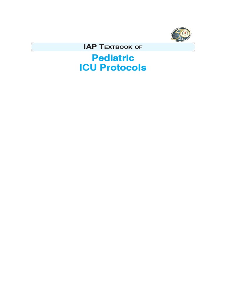 Iap Ped Icu | PDF | Medical Emergencies | Diseases And Disorders