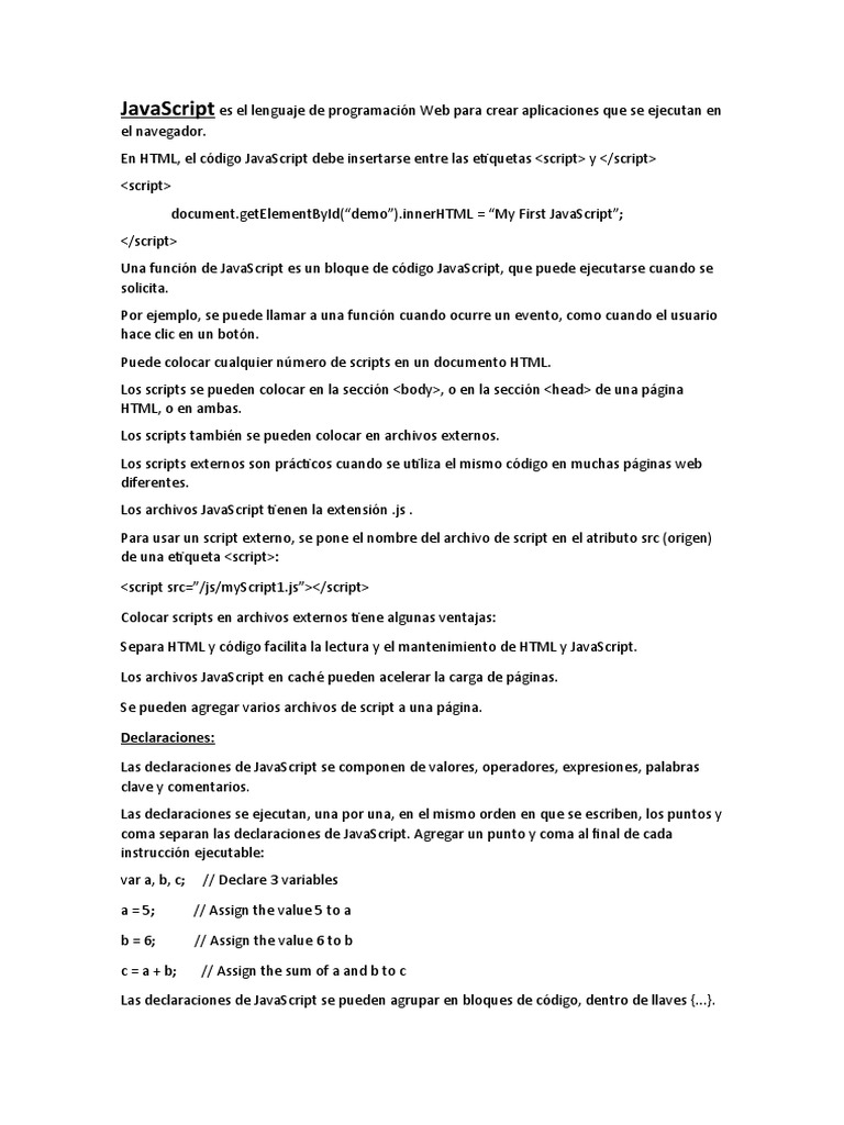 Practica3 Javascript | PDF | Script Java | HTML Practica3 Javascript | PDF | Script Java | HTML