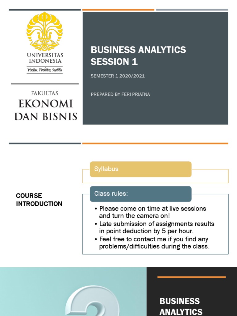 Session 1 (Introduction To Business Analytics) | PDF | Analytics | Predictive Analytics