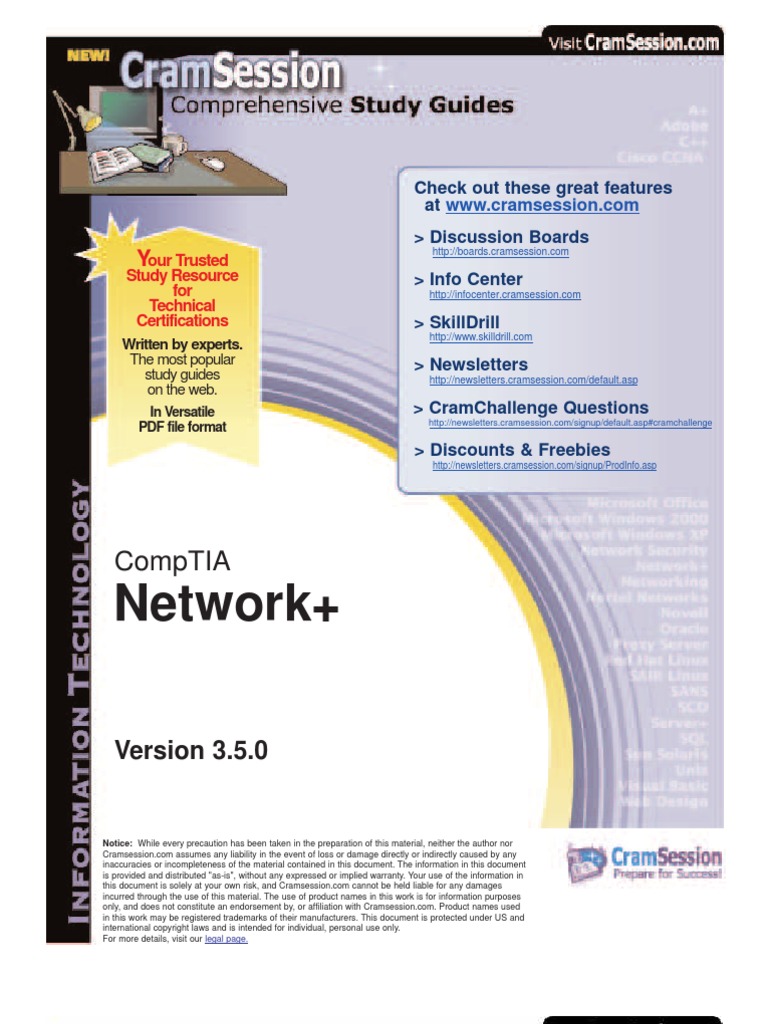 Cram Session - CompTIA Network+ (Unlocked by Com | PDF