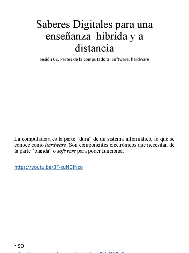 Partes de La Computadora | PDF