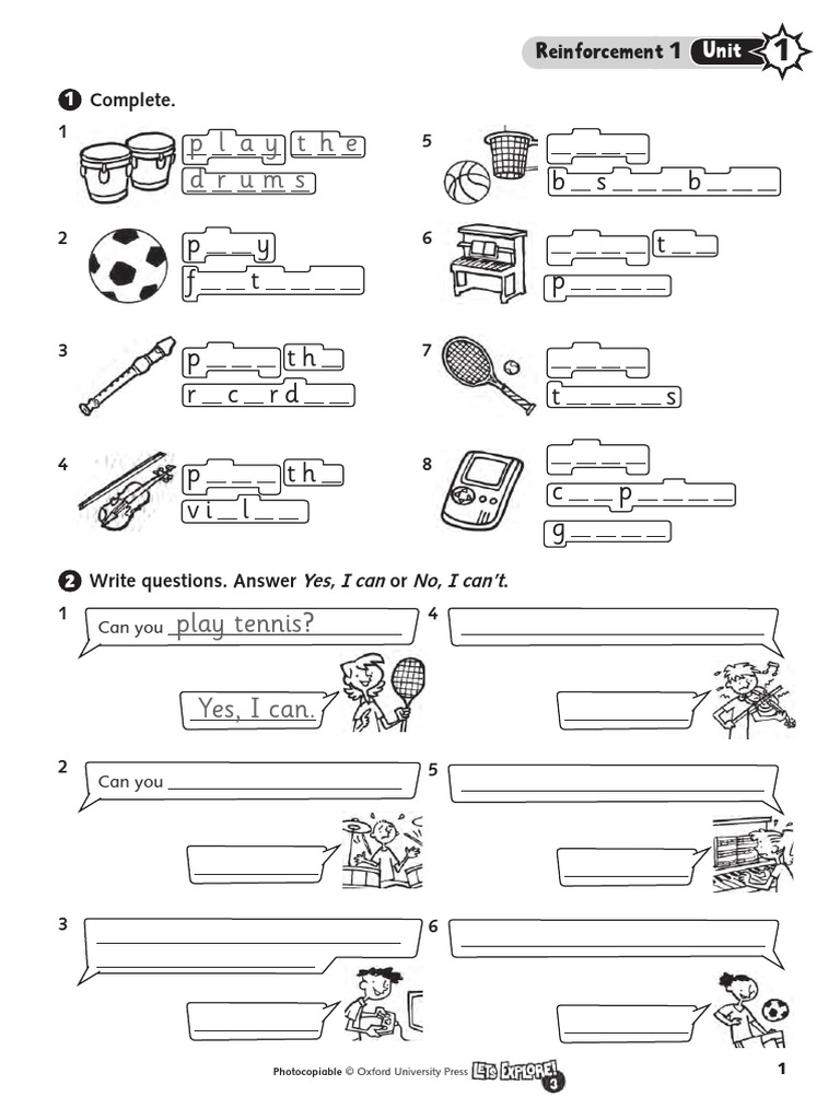 Lets Explore 3 Reinforcement Worksheets HR 1 | PDF | Cuisine | Food And ...