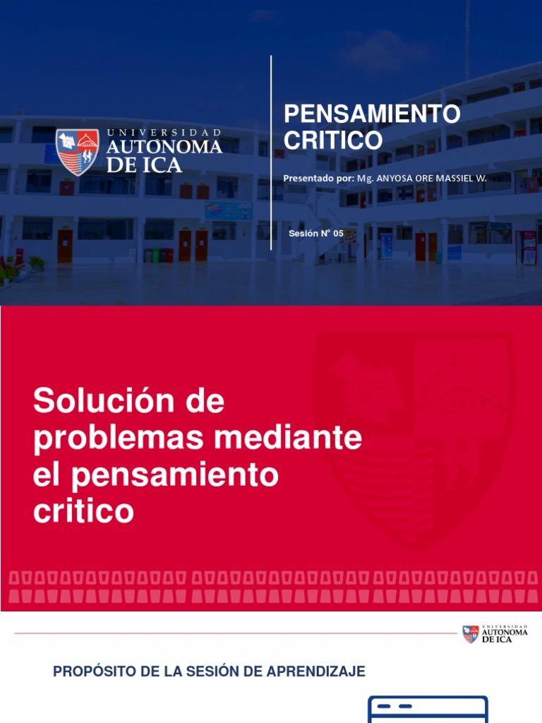 Solucion de Problemas Mediante El Pensamiento Critico | PDF ...