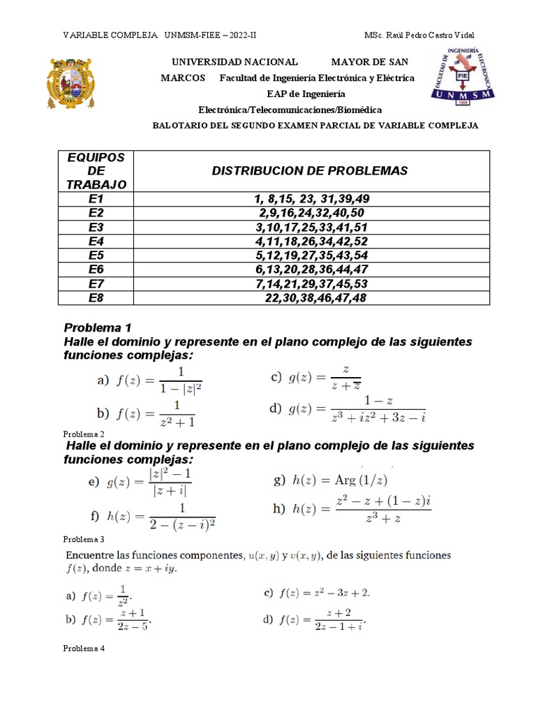 Variable Compleja | PDF | Análisis matemático | Análisis complejo