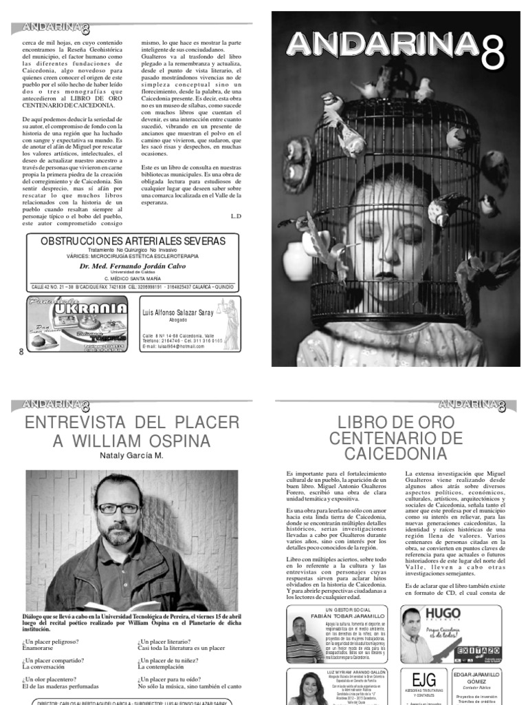 Andarina 8 | PDF | Autor | Libros