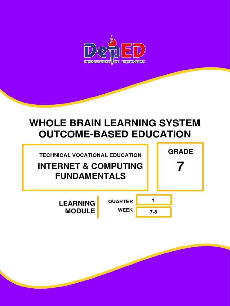 Grade 7 ICF TVE | PDF | Computer Data Storage | Hard Disk Drive