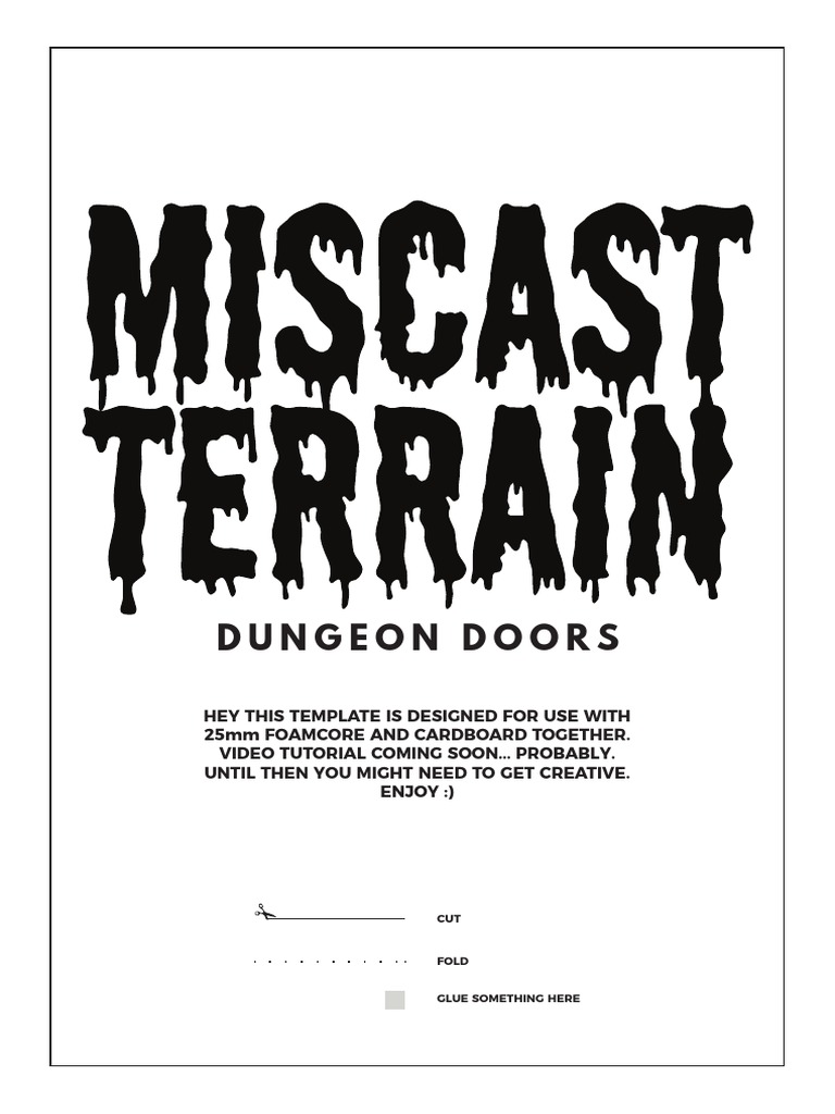 MiscastTerrain DungeonDoors v01 A4 | PDF | Home & Garden