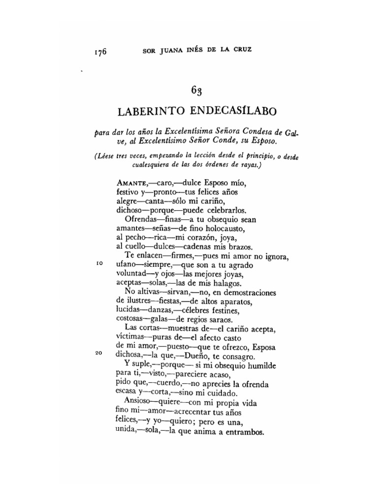Laberinto Endecasílabo | PDF