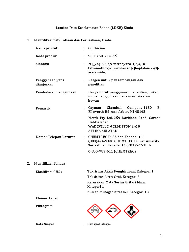 Tugas Msds | PDF