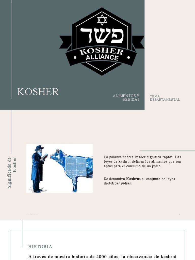 Leyes y Significado del Kosher | PDF | Alimentos | Comida y bebida