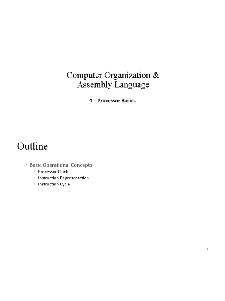 4 - Clock, Instruction Rep, Cycle | PDF | Central Processing Unit | Bit