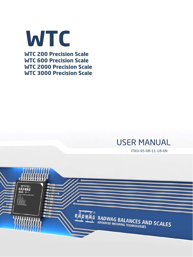 WTC User Manual EN | PDF | Weight | Rechargeable Battery