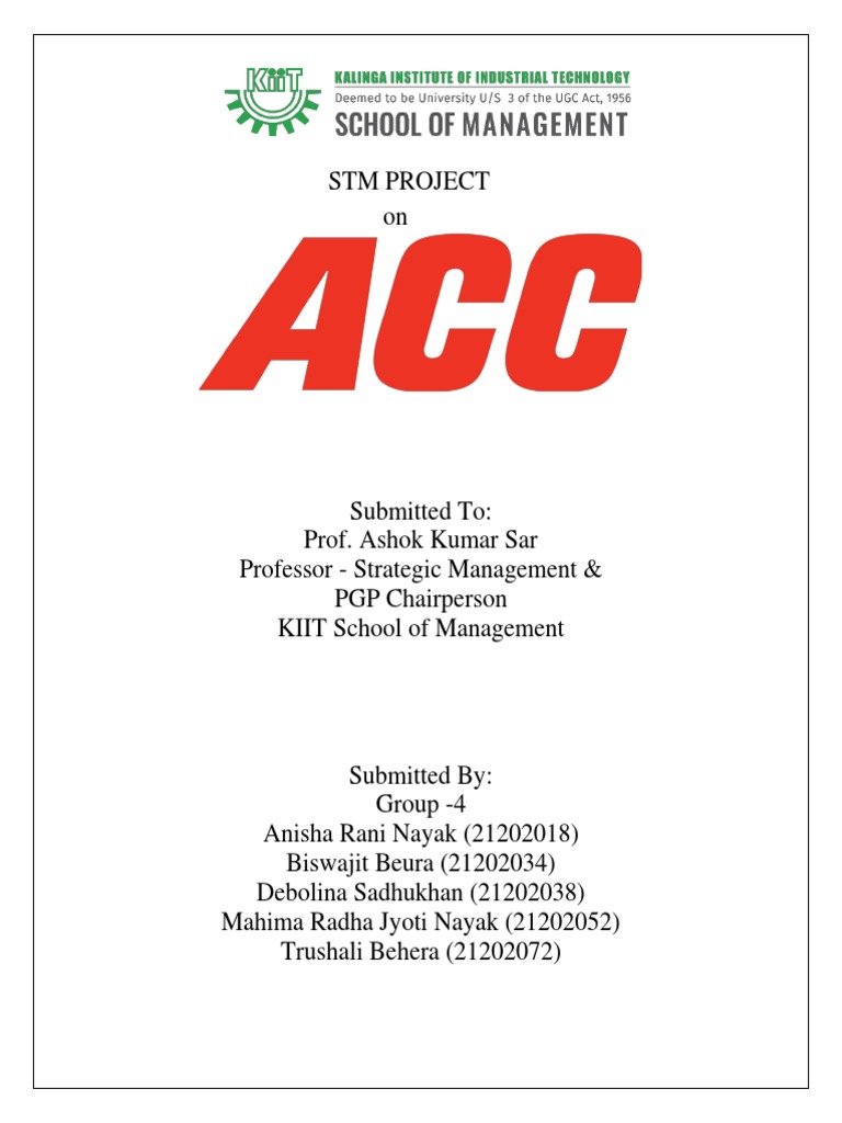 Group 4 STM Project 2 | PDF | Cement | Supply Chain