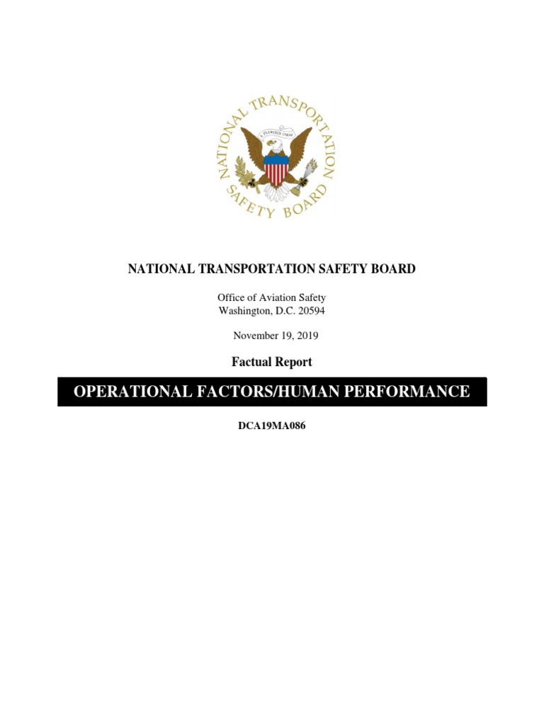 Operations Group Chairman's Factual Report | PDF | Air Traffic Control ...