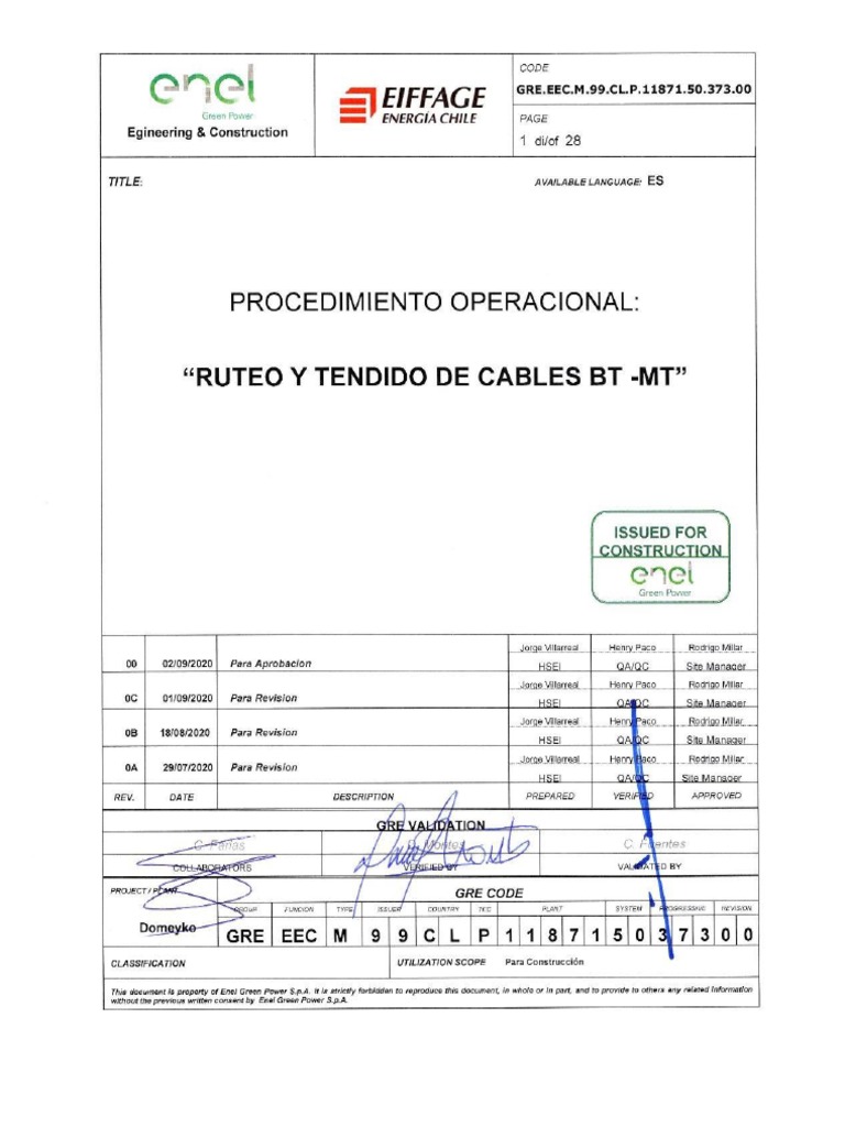 Procedimiento Ruteo y Tendido de Cables | PDF | Informática | Tecnología