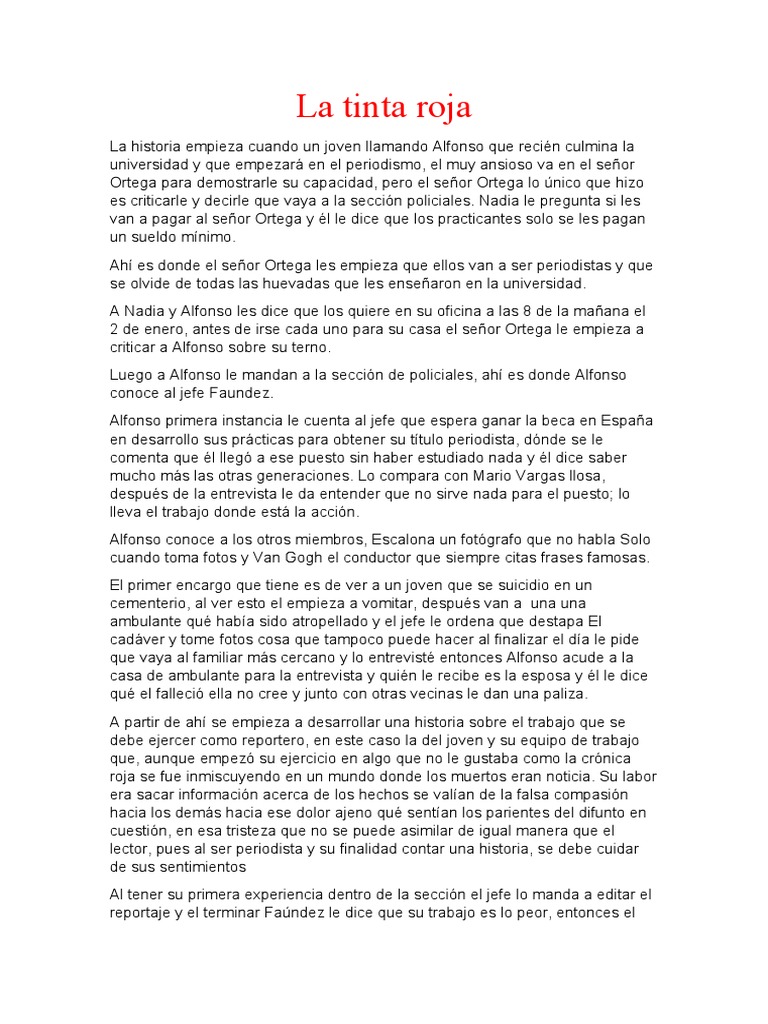 Tinta Roja 1 | PDF