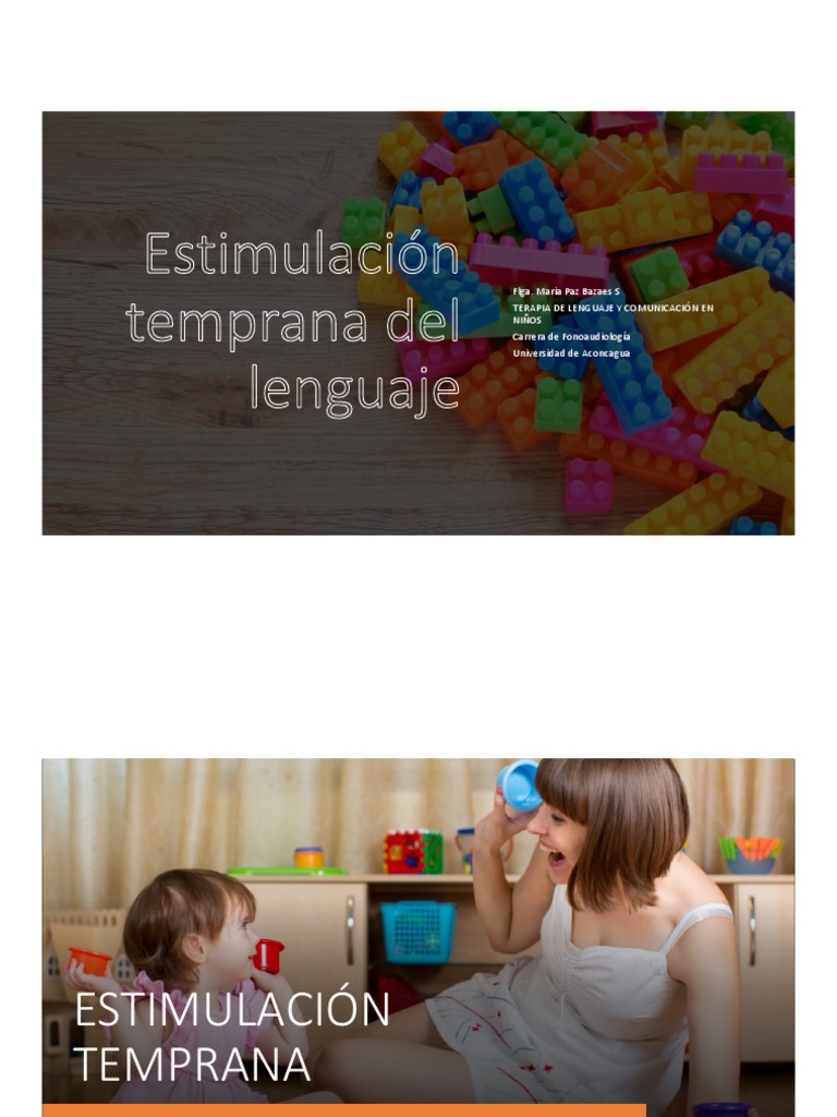 Clase 5 Unidad 2, ESTIMULACIÓN TEMPRANA DEL LENGUAJE | PDF | Aprendizaje | Atención