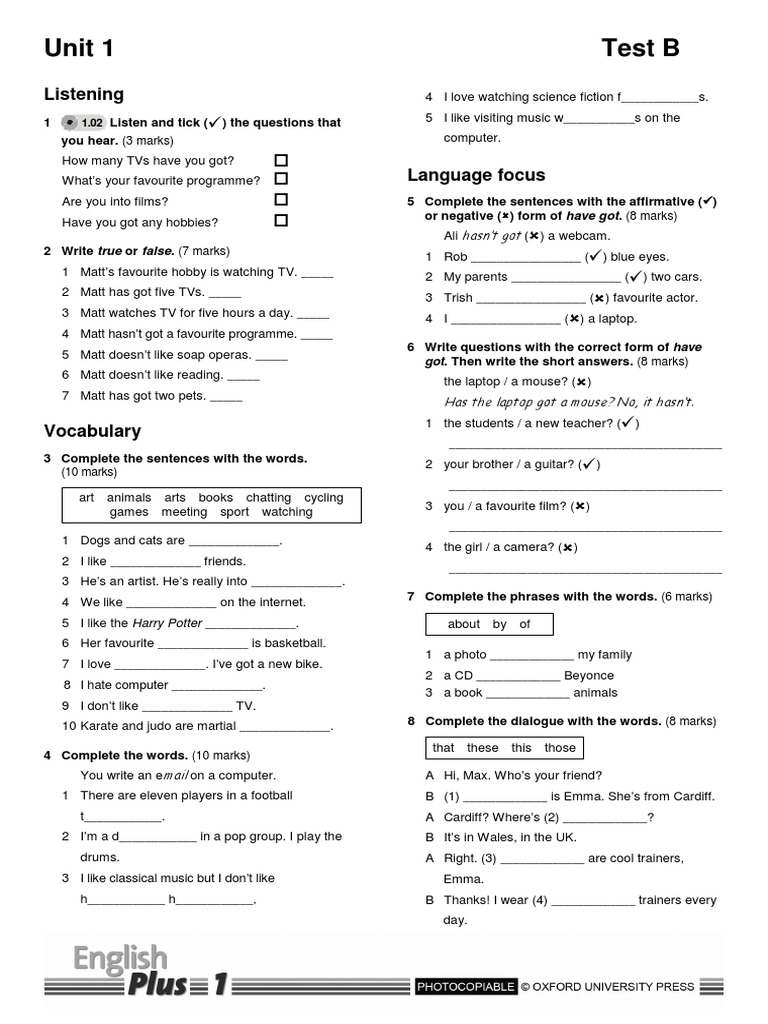Unit 1 Standard B Pdf Cognition Linguistics
