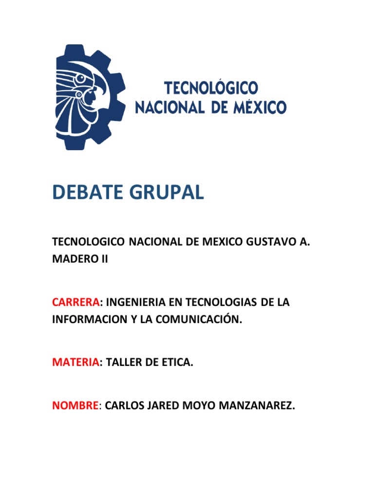 Debate Grupal | PDF | Ciencias sociales | Filosofía