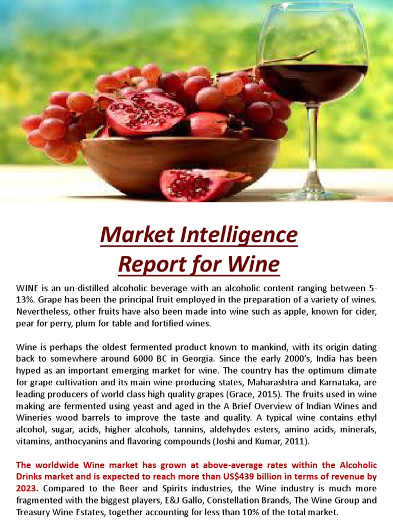 Wine Report | PDF | Wine | Alcoholic Drinks