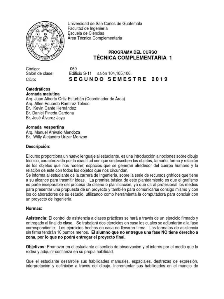 Tecnica Complementaria 1 | PDF | Dibujo