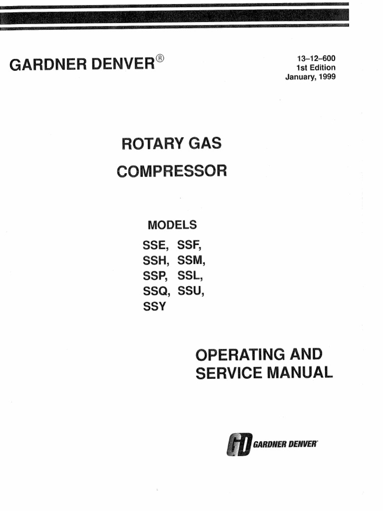 SSG Compressor Operating Manual | PDF